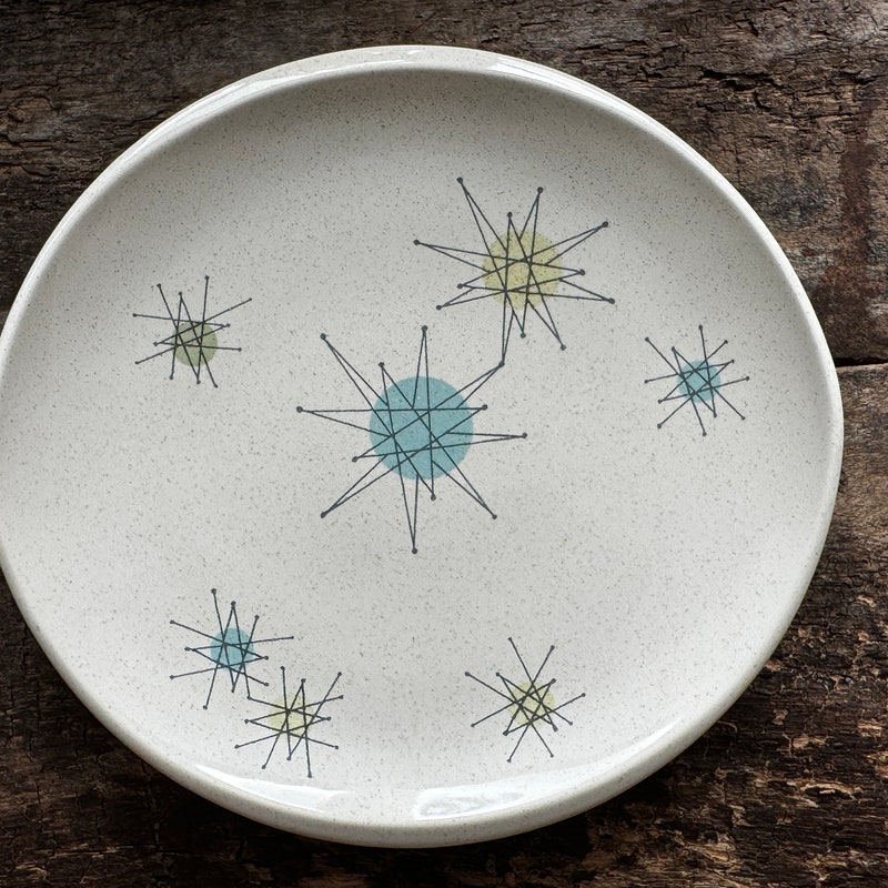 Vintage Franciscan Atomic Plate - Etsy