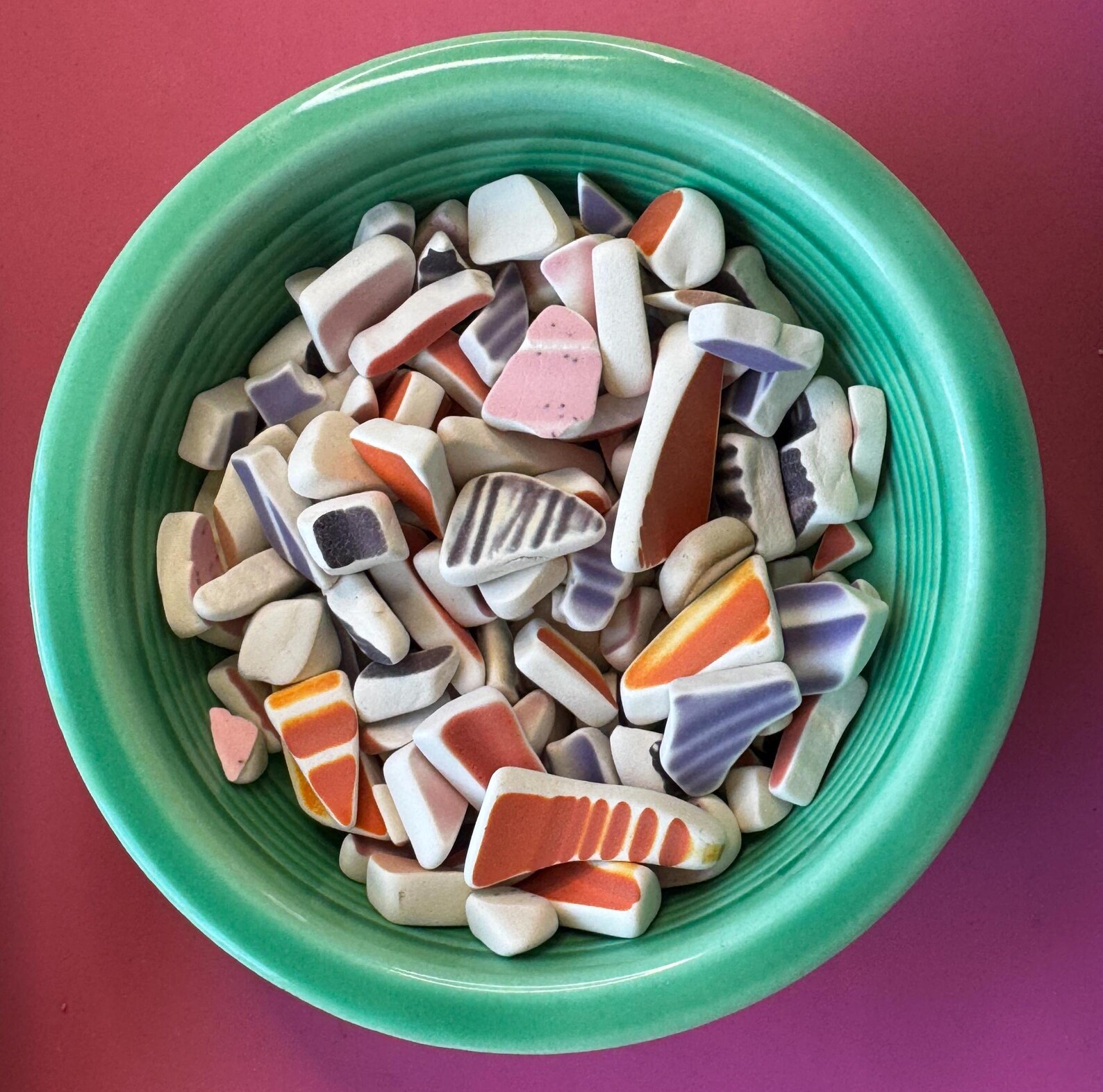 Fiestaware, Mccoy Tumbled Pottery Sea Pottery in Vintage Fiesta Uranium ...