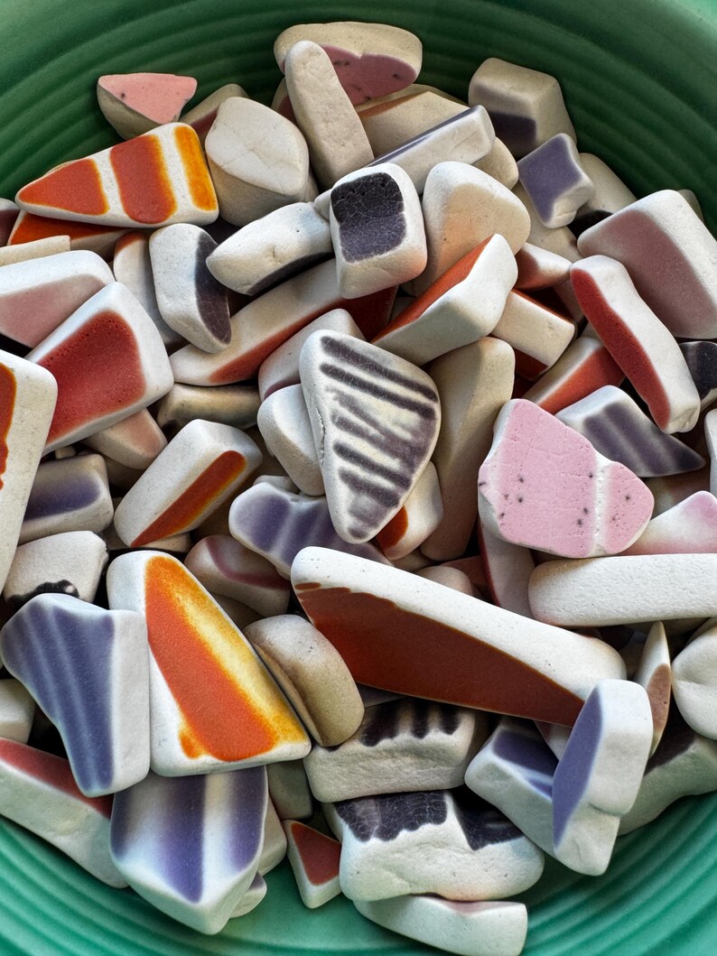 Fiestaware, Mccoy Tumbled Pottery Sea Pottery in Vintage Fiesta Uranium ...