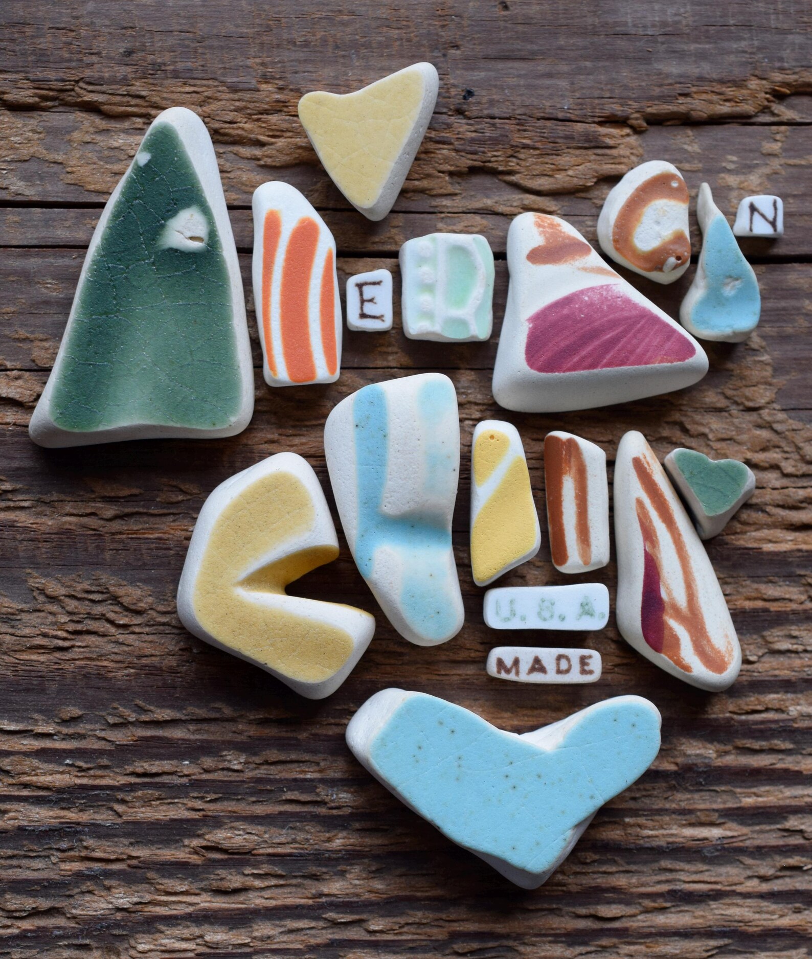 Fiestaware, Mccoy Tumbled Pottery Sea Pottery in Vintage Fiesta Uranium ...