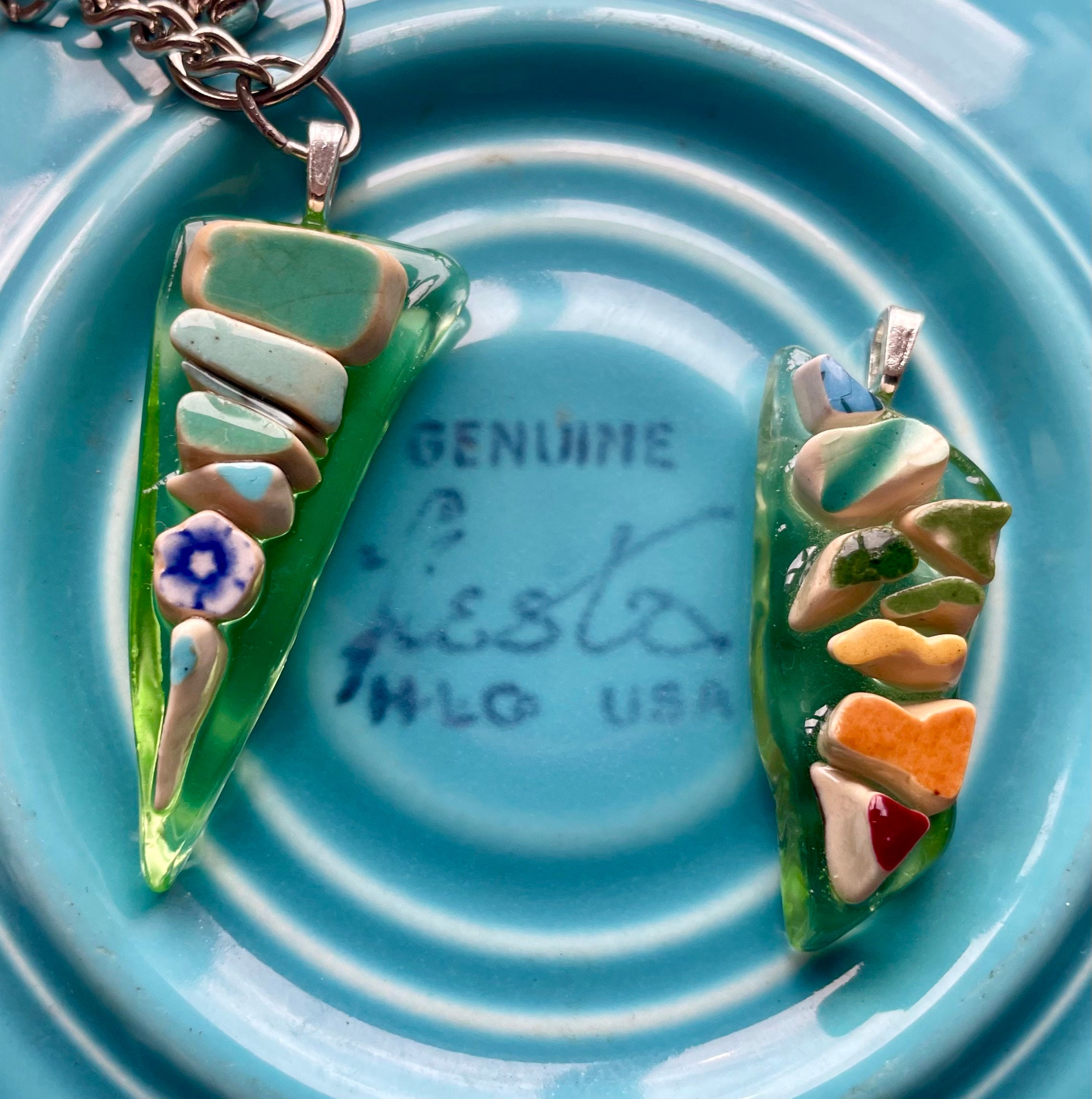 Rare Fiestaware Divided Plate From the 40's in Turquoise A - Etsy