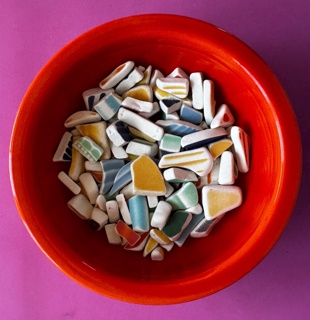 Fiestaware, Mccoy Tumbled Pottery Sea Pottery in Vintage Fiesta Uranium ...