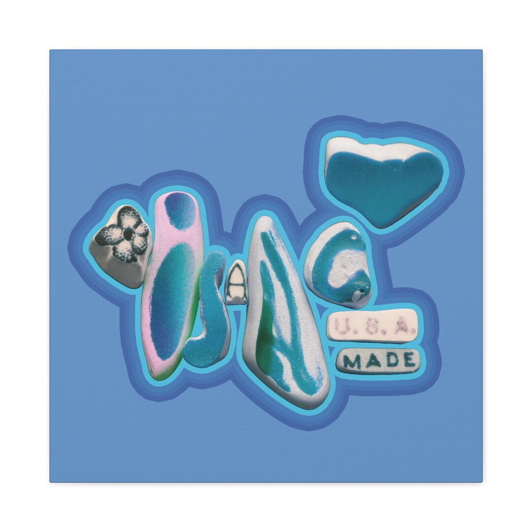 Isaac in Blue Name Art Isaac Wall Art Nursery Decor Vintage Fiesta ...