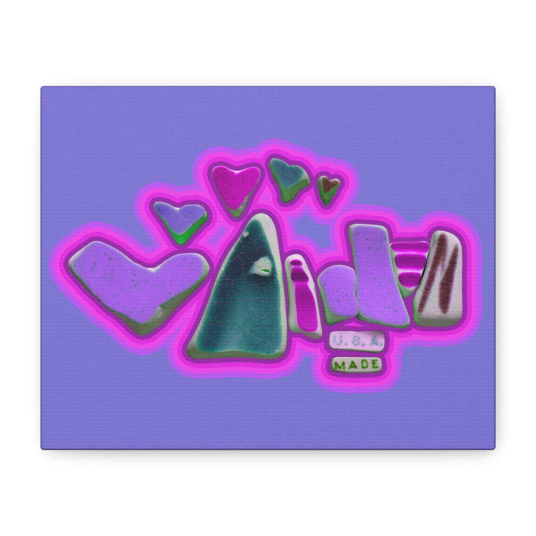 Aiden in Purple Name Art Aiden Wall Art Nursery Decor Vintage Fiesta ...