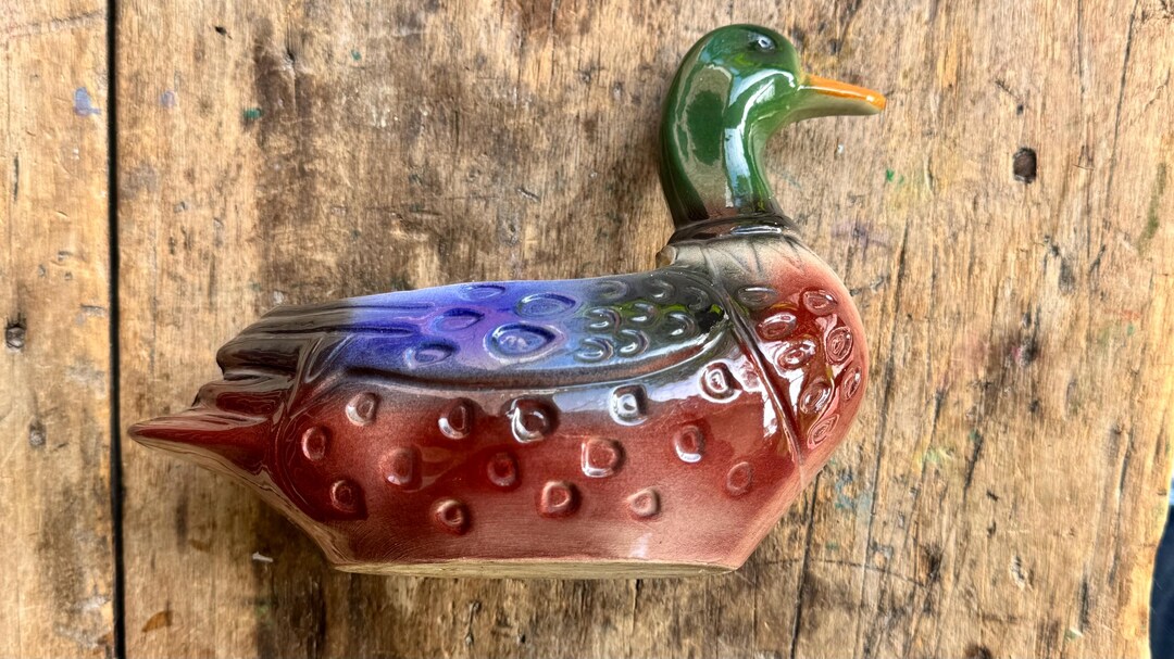 Mccoy Duck Art Pottery Planter USA Made Mallard Duck From Mccoy From ...