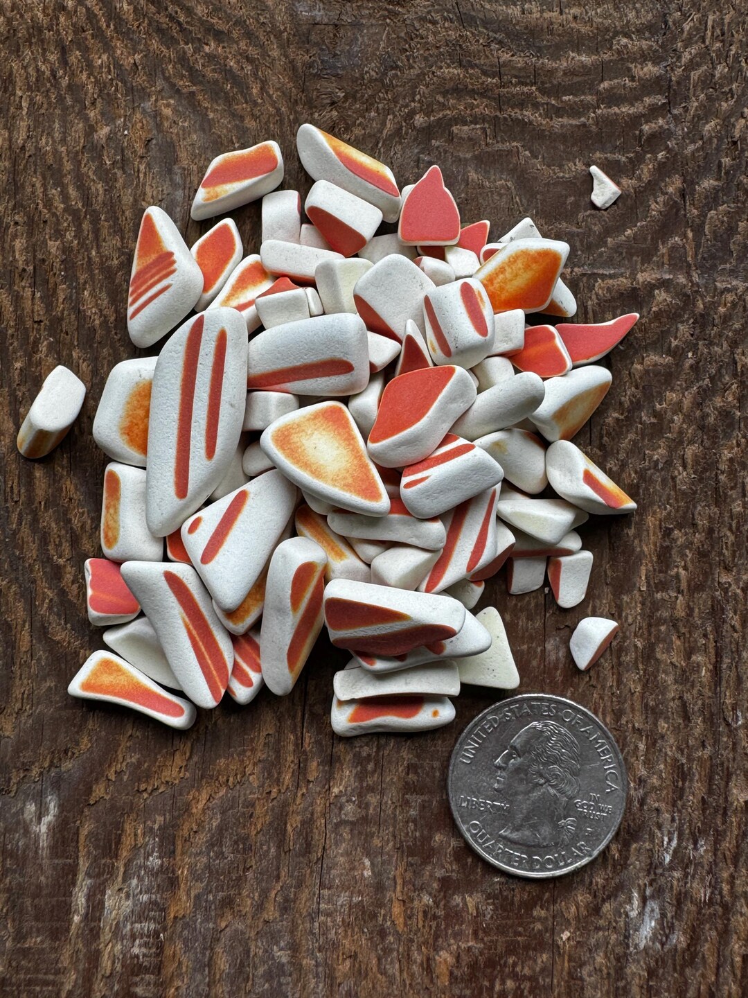 Fiestaware Tumbled Pottery Vtg Orange Red Uranium Two Ounces A - Etsy