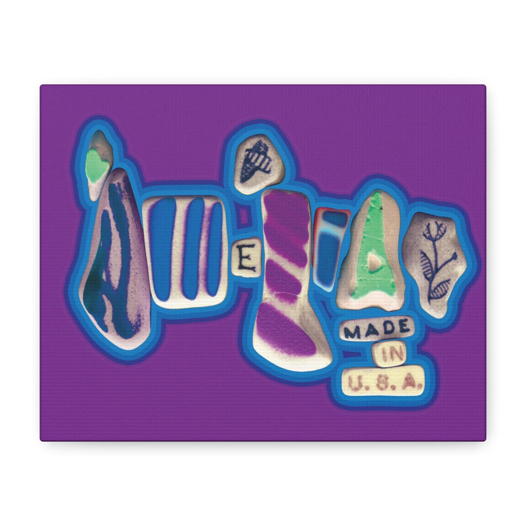 Amelia in Purple Name Art Amelia Wall Art Nursery Decor Vintage Fiesta ...