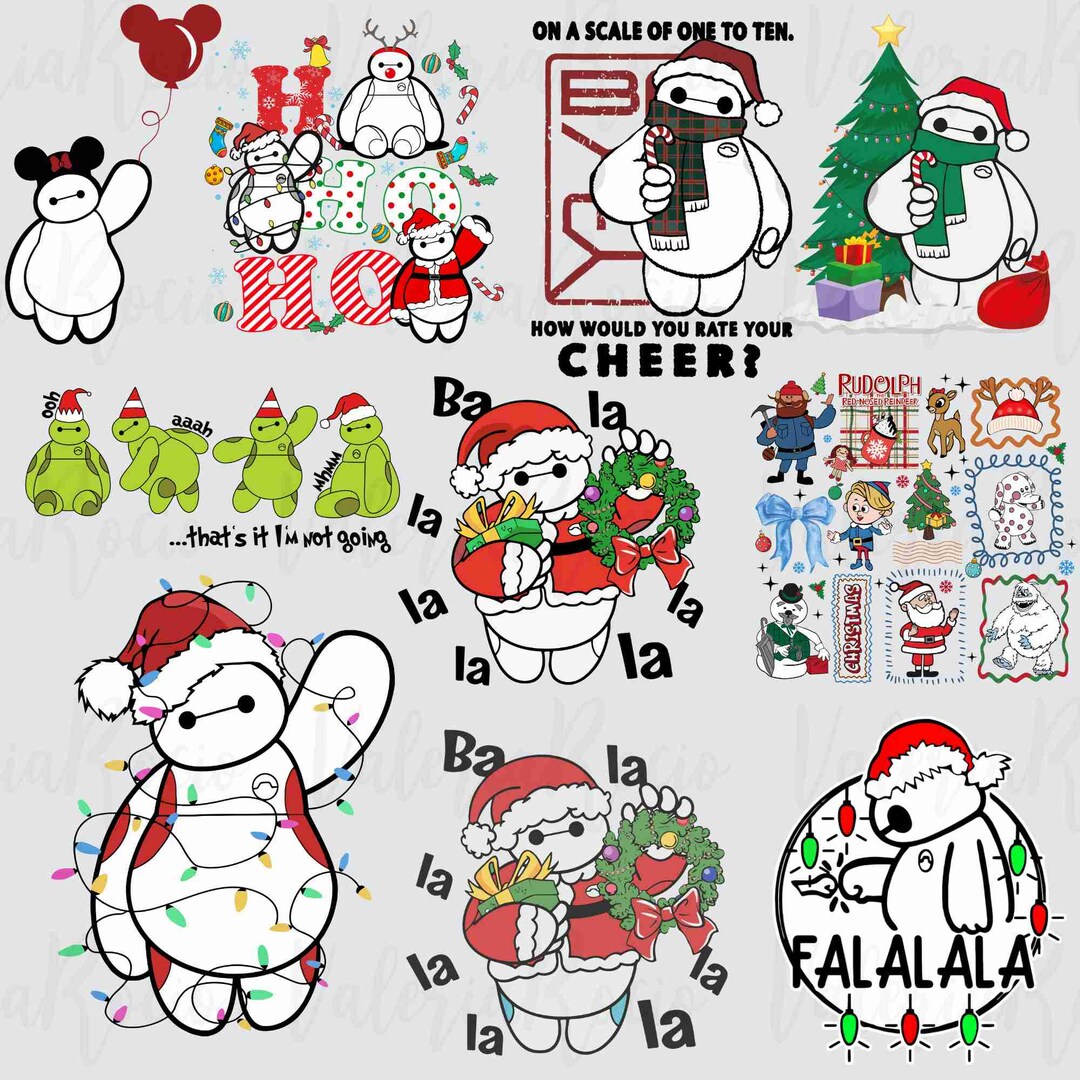 Big Hero Christmas Png, Baymax Falalala Png, Retro 90’s Christmas PNG ...