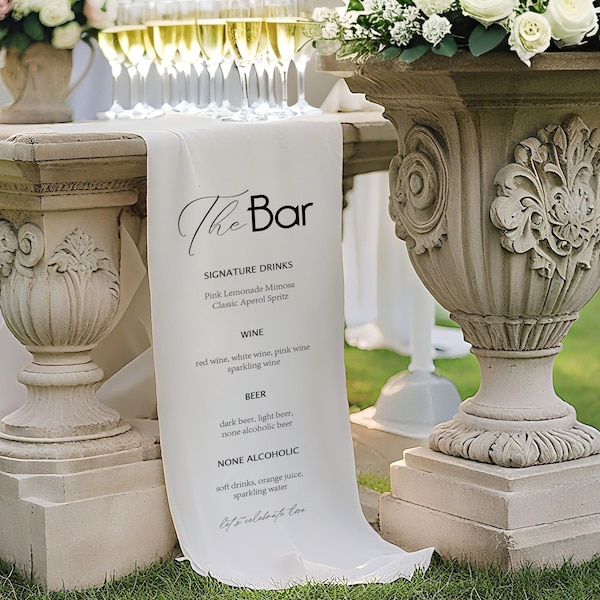 Printed Fabric Menu - Etsy Hong Kong