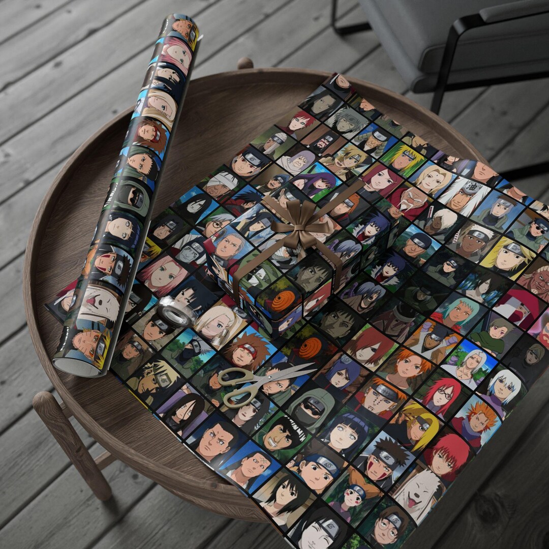 Naruto Anime-themed Wrapping Paper Rolls, Gift Wrap for Birthdays ...