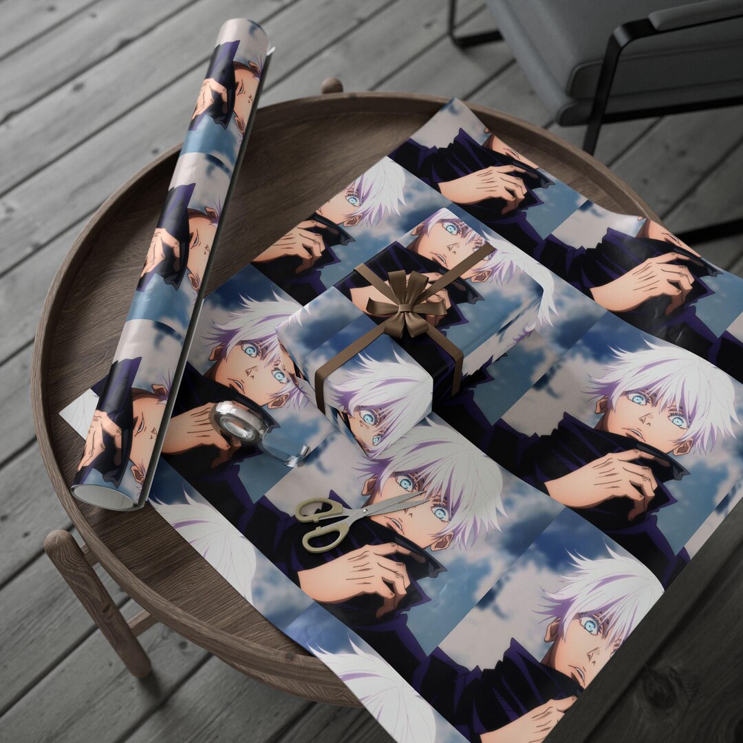 Jujutsu Kaisen Gojo Anime-themed Wrapping Paper | Unique Gift Wrapping ...