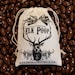 Chocolate ELK POOP Packed in a Vintage Hand Printed Cotton Bag ...