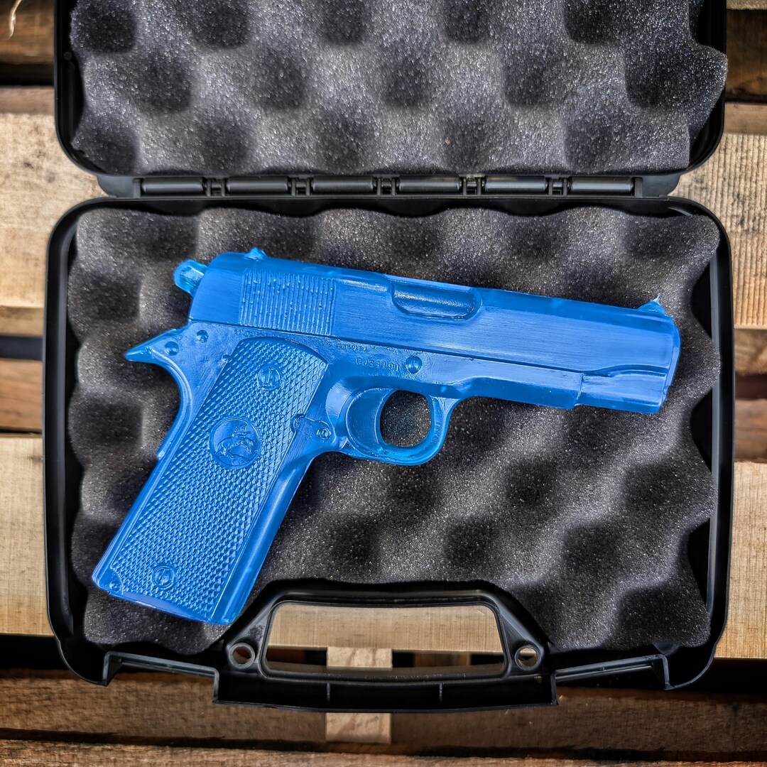 SOAP GUN With Case - Full Size Detailed 3D Replica .45 1911 Soap Pistol ...