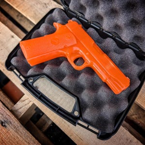 SOAP GUN With Case Full Size Detailed 3D Replica .45 1911 Soap Pistol ...