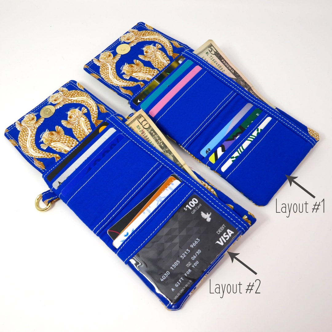 Personalized Mini Wallet, Made to Order Billfold, on the Run EXTRA ...