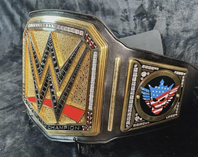Custom Undisputed Championship Belt for Wrestling Figures 2023 V2 OTC ...