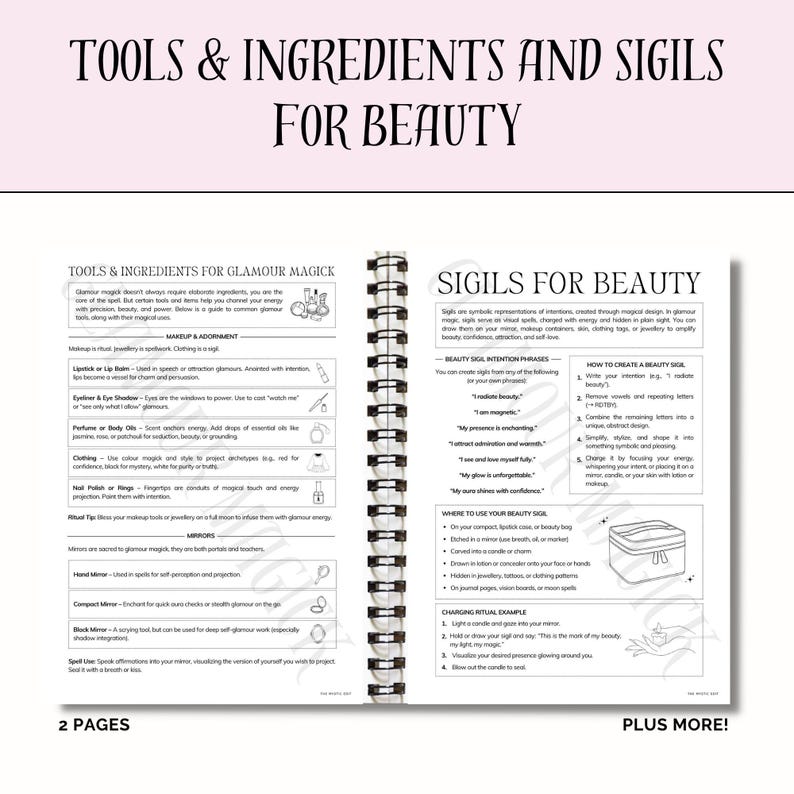 Glamour Magick, Book of Shadows, Rituals, Spells, Correspondences ...