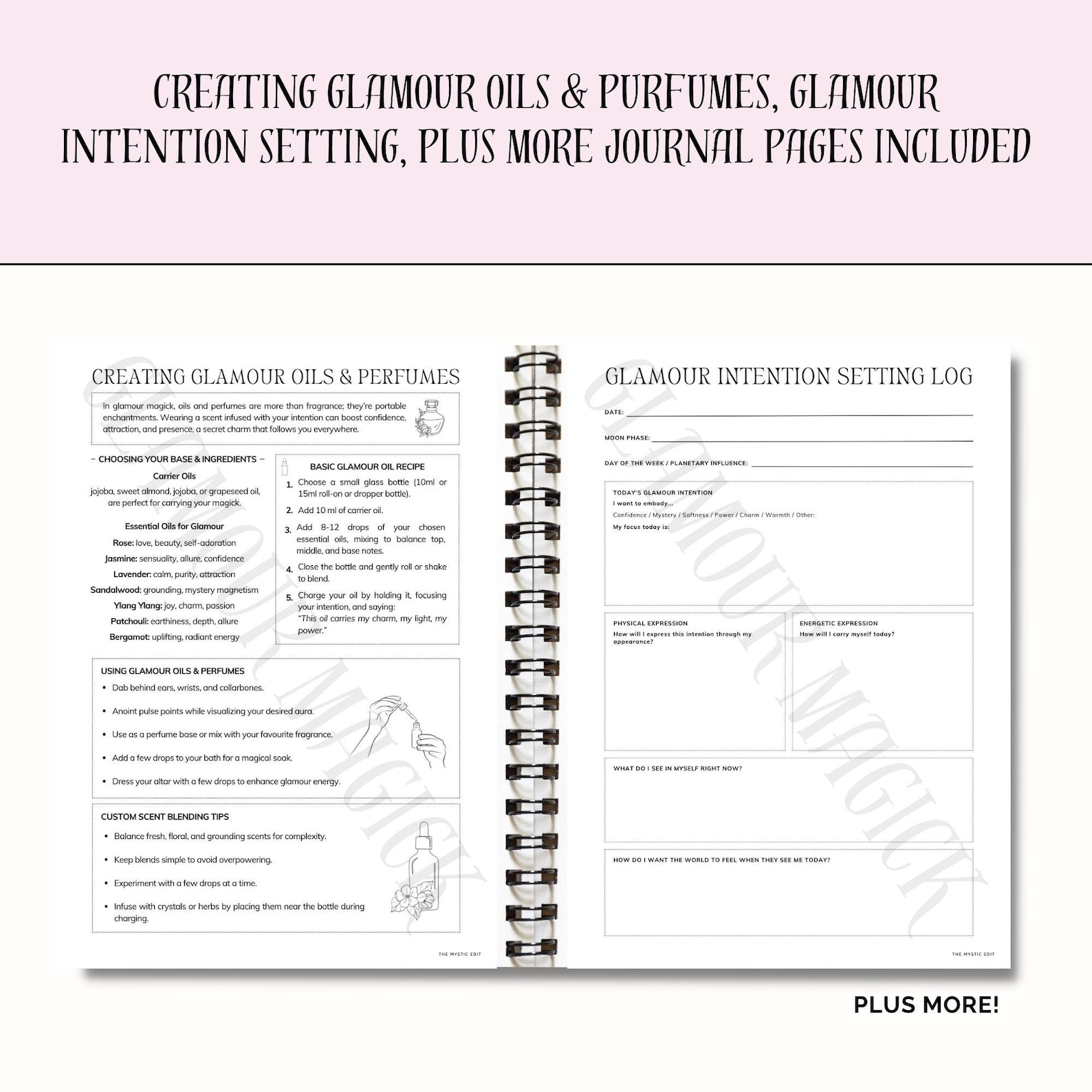 Glamour Magick, Book of Shadows, Rituals, Spells, Correspondences ...