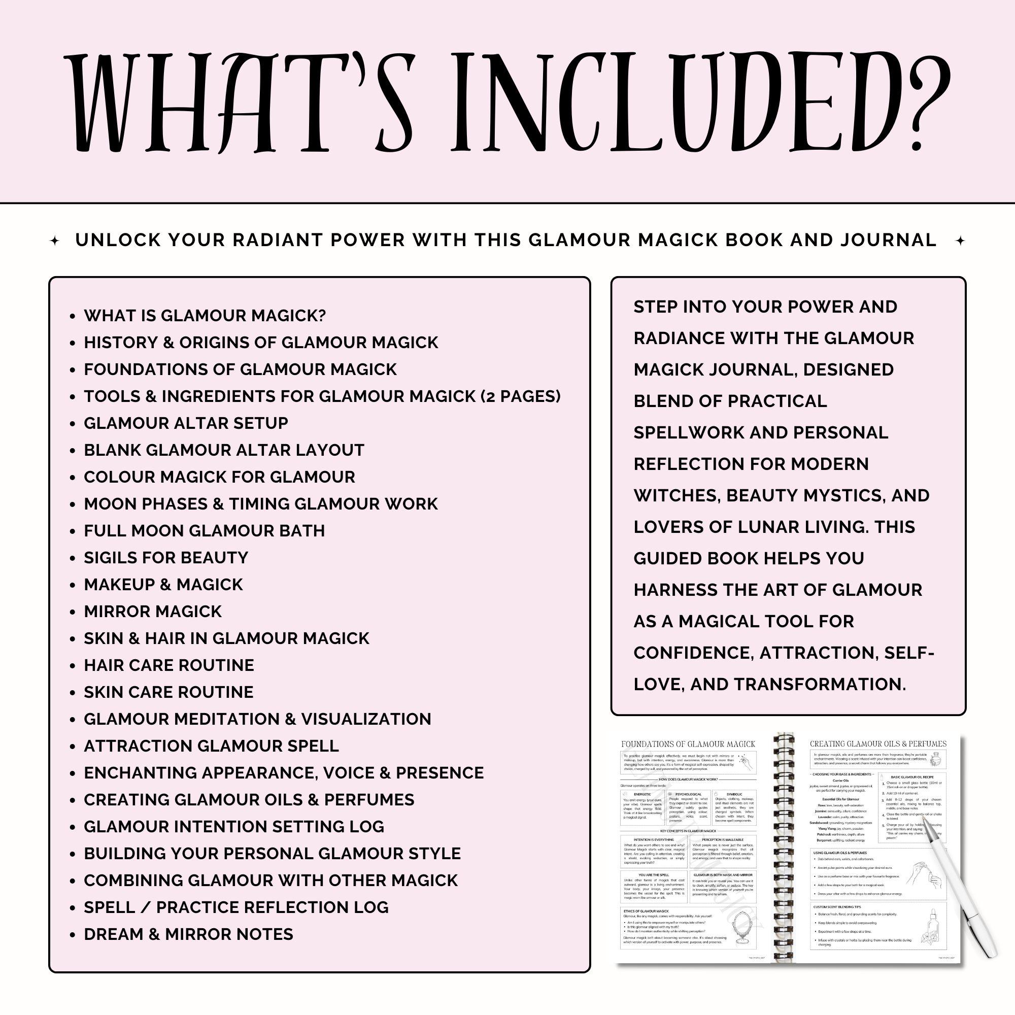 Glamour Magick, Book of Shadows, Rituals, Spells, Correspondences ...