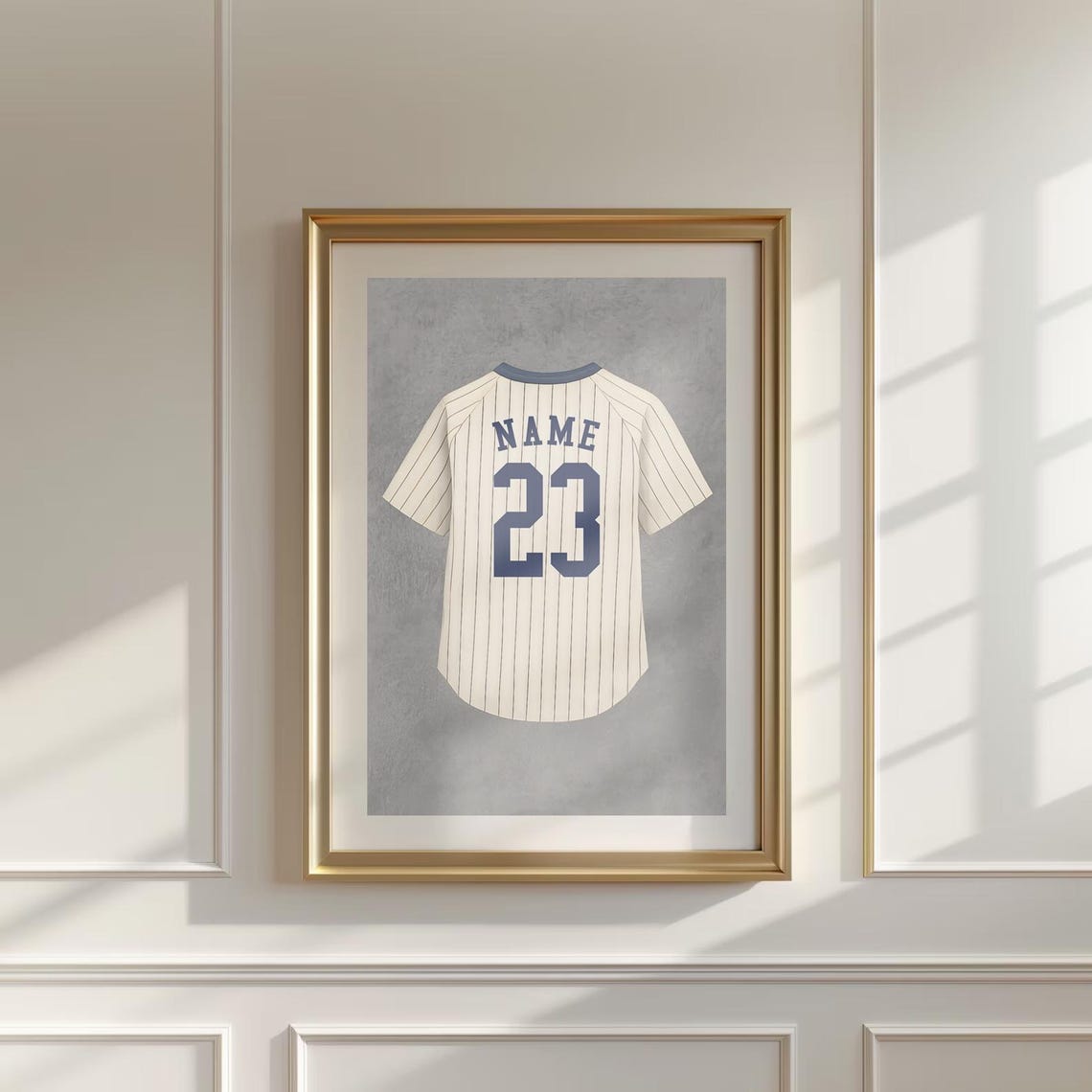 Personalized Vintage Baseball Jersey Print: Custom Name & Number ...