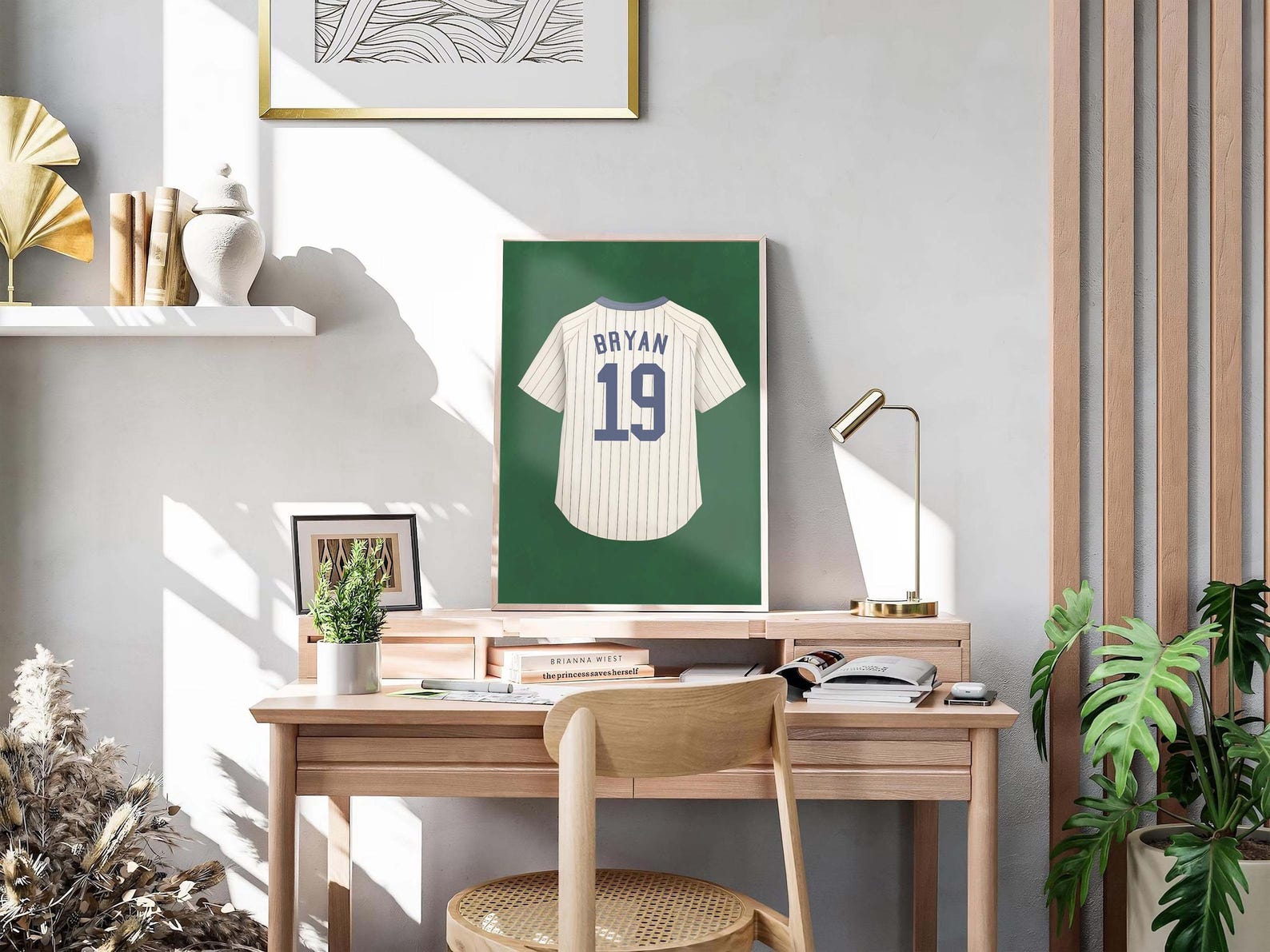 Personalized Vintage Baseball Jersey Print: Custom Name & Number ...