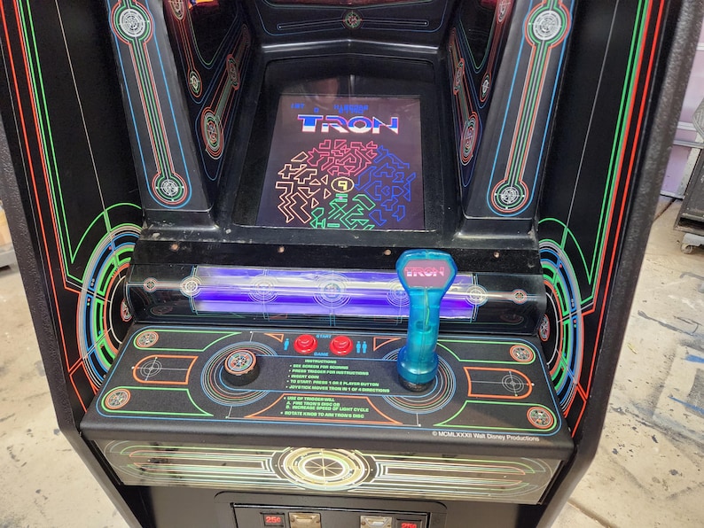 Original Midway TRON Video Arcade Game Machine, Coin Operated 1980s ...