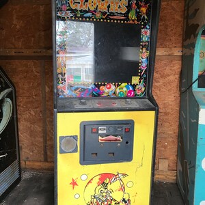 Vintage Midway Clowns Arcade, Super RARE Coin Operated Video Game, All ...