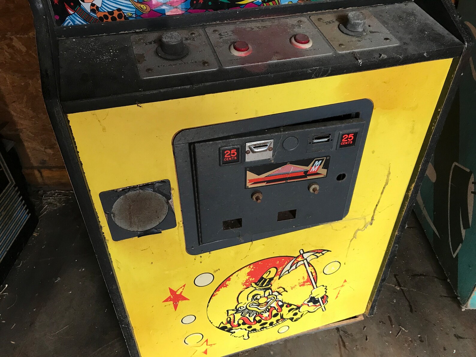 Vintage Midway Clowns Arcade, Super RARE Coin Operated Video Game, All ...