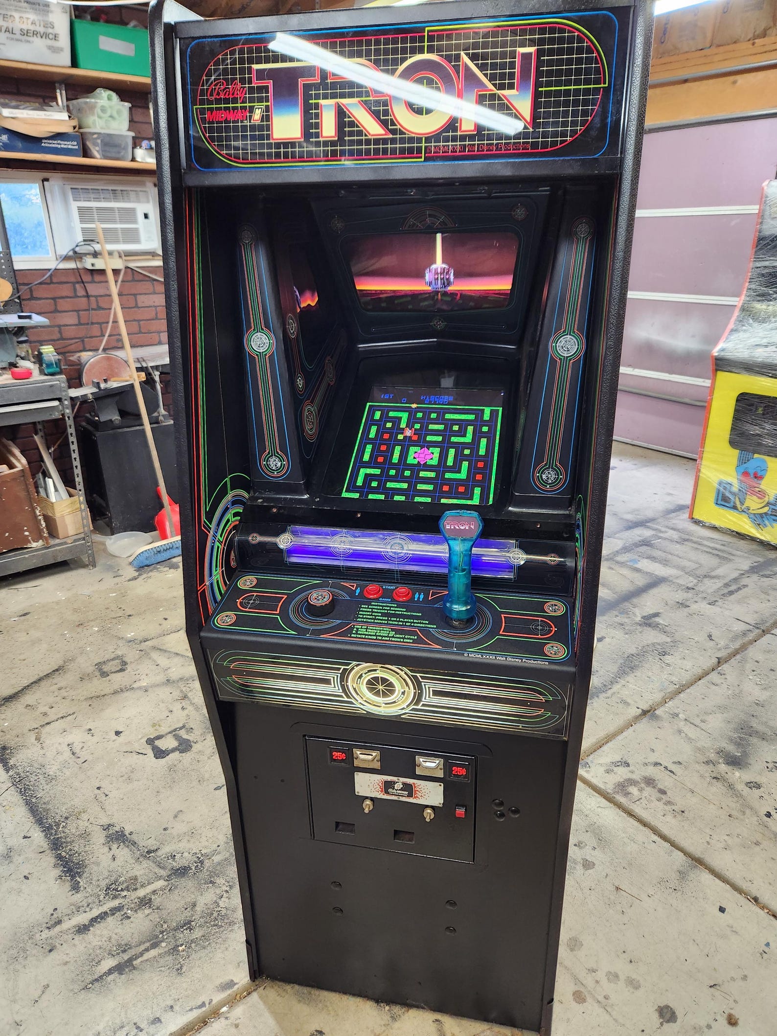 Original Midway TRON Video Arcade Game Machine, Coin Operated 1980s ...