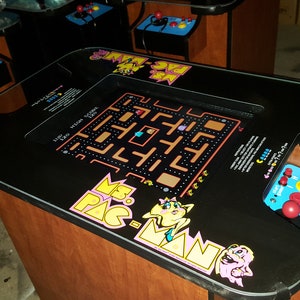 MS. PAC-MAN Fully Restored, Original Cocktail Table Video Arcade Game ...
