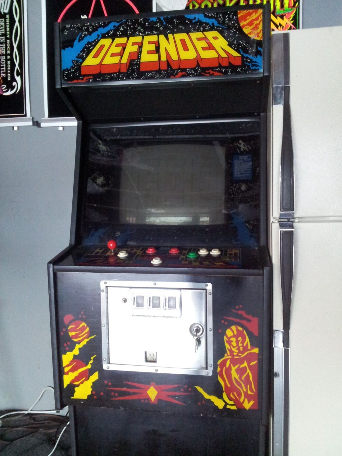 DEFENDER Partially Restored, Original Video Arcade Game with Warranty ...