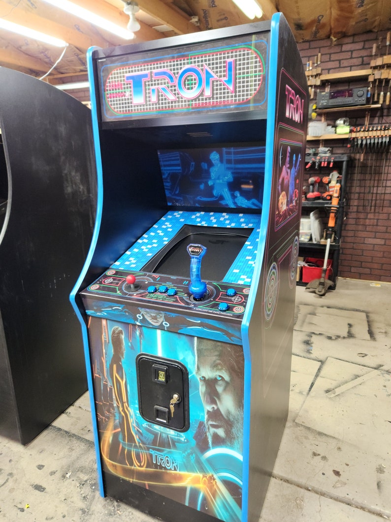 TRON Bally Style, Custom Made Video Arcade Game. 80s Style, Comes With ...