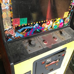 Vintage Midway Clowns Arcade, Super RARE Coin Operated Video Game, All ...