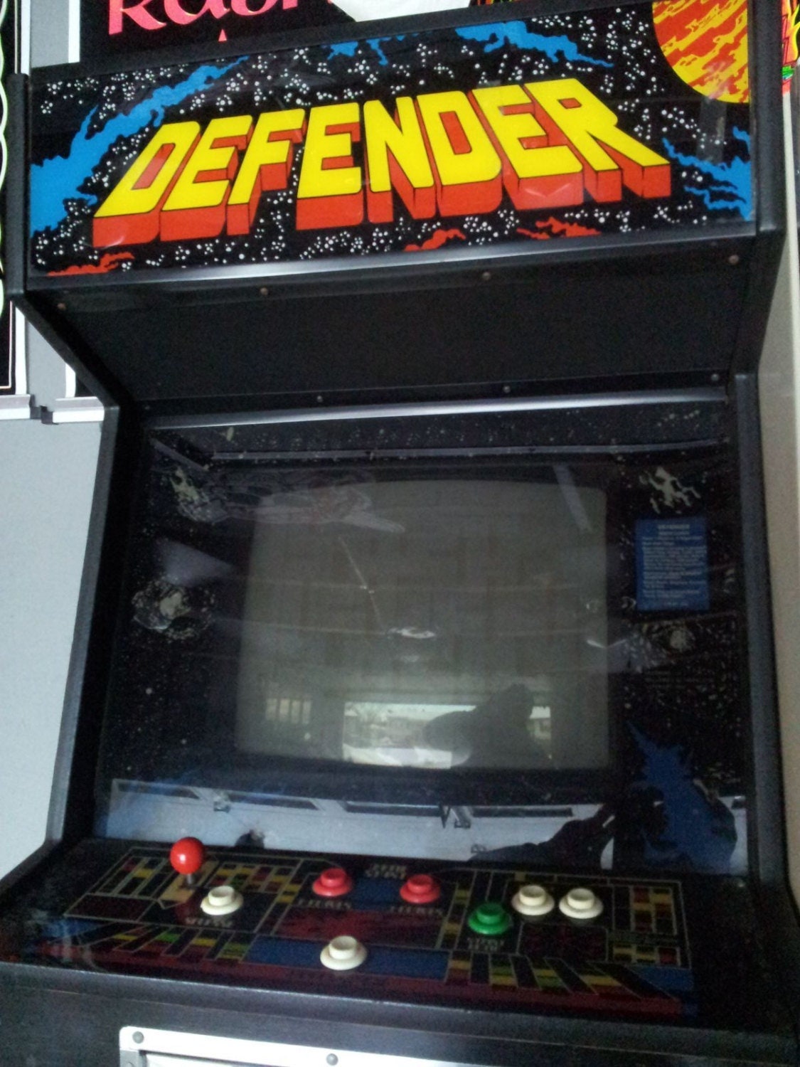 DEFENDER Partially Restored, Original Video Arcade Game With Warranty ...