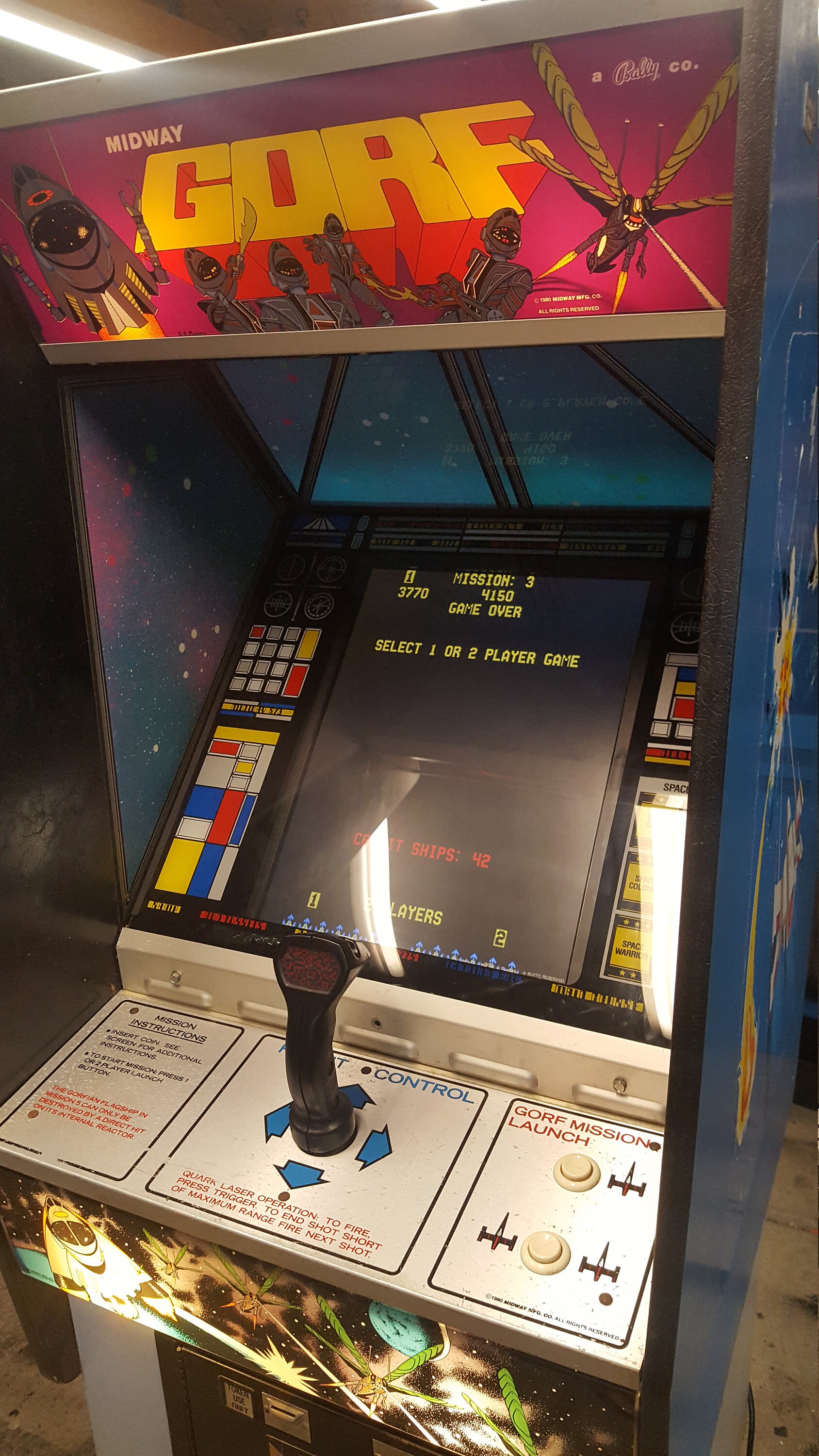 GORF Full-size Restored, Original Coin-op Video Arcade Game by Midway ...