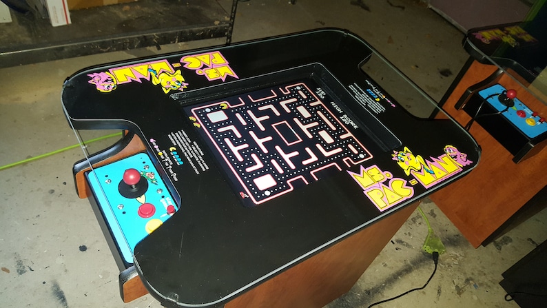 MS. PAC-MAN Fully Restored, Original Cocktail Table Video Arcade Game ...