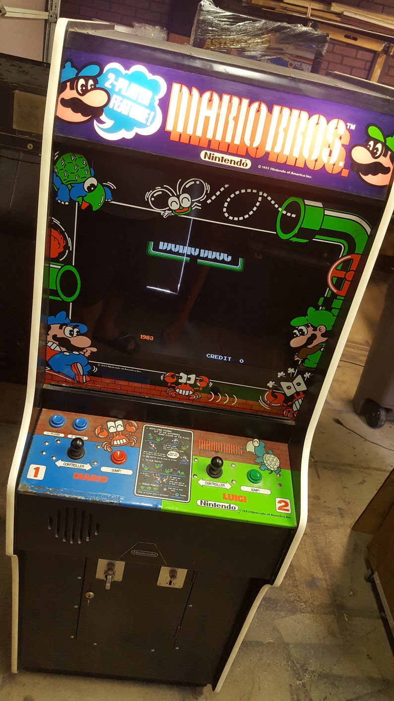 Mario Bros. Nintendo Original Video Arcade Game - Coin Operated ...