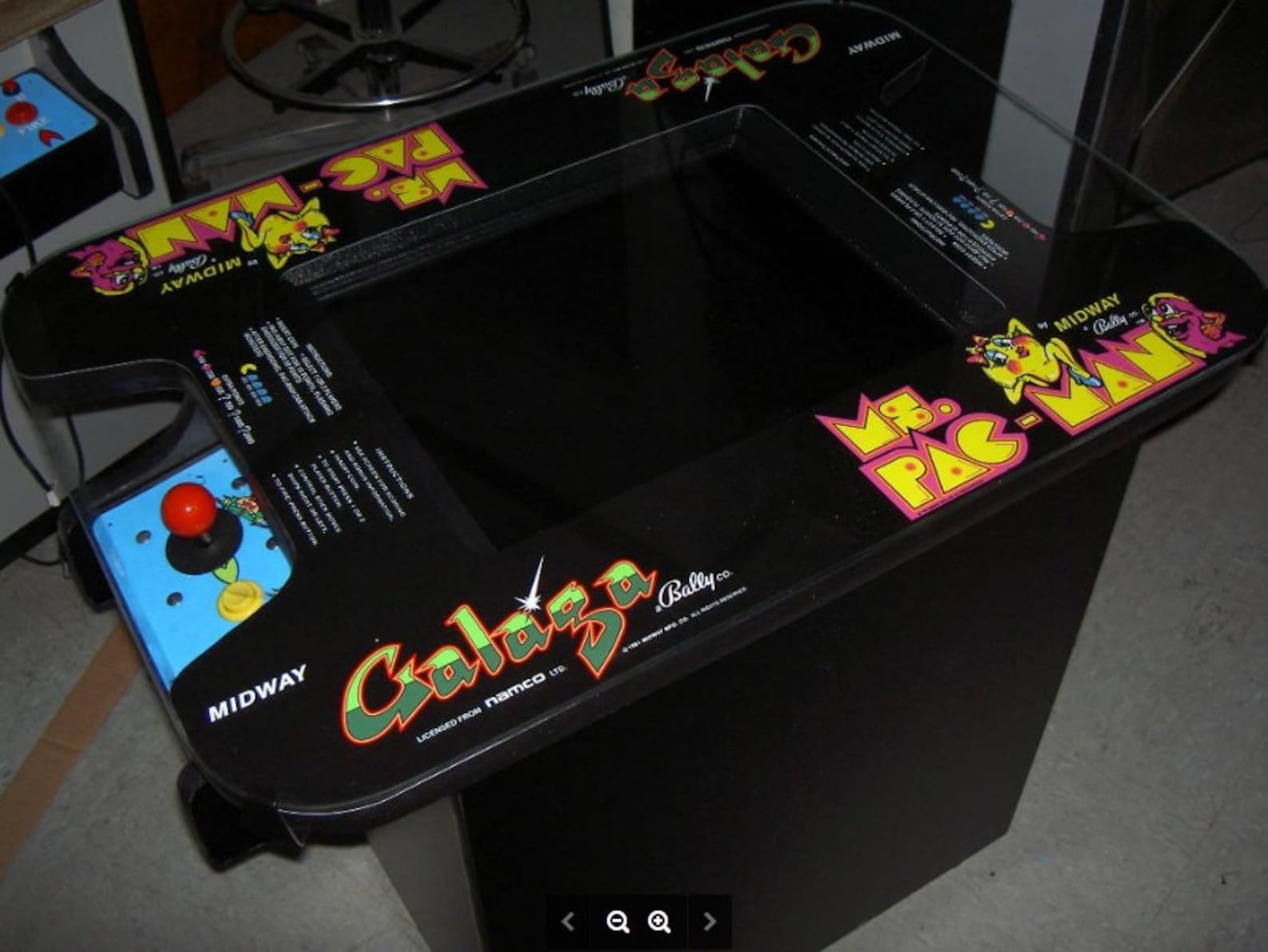 MS. PAC-MAN Fully Restored, Original Cocktail Table Video Arcade Game ...