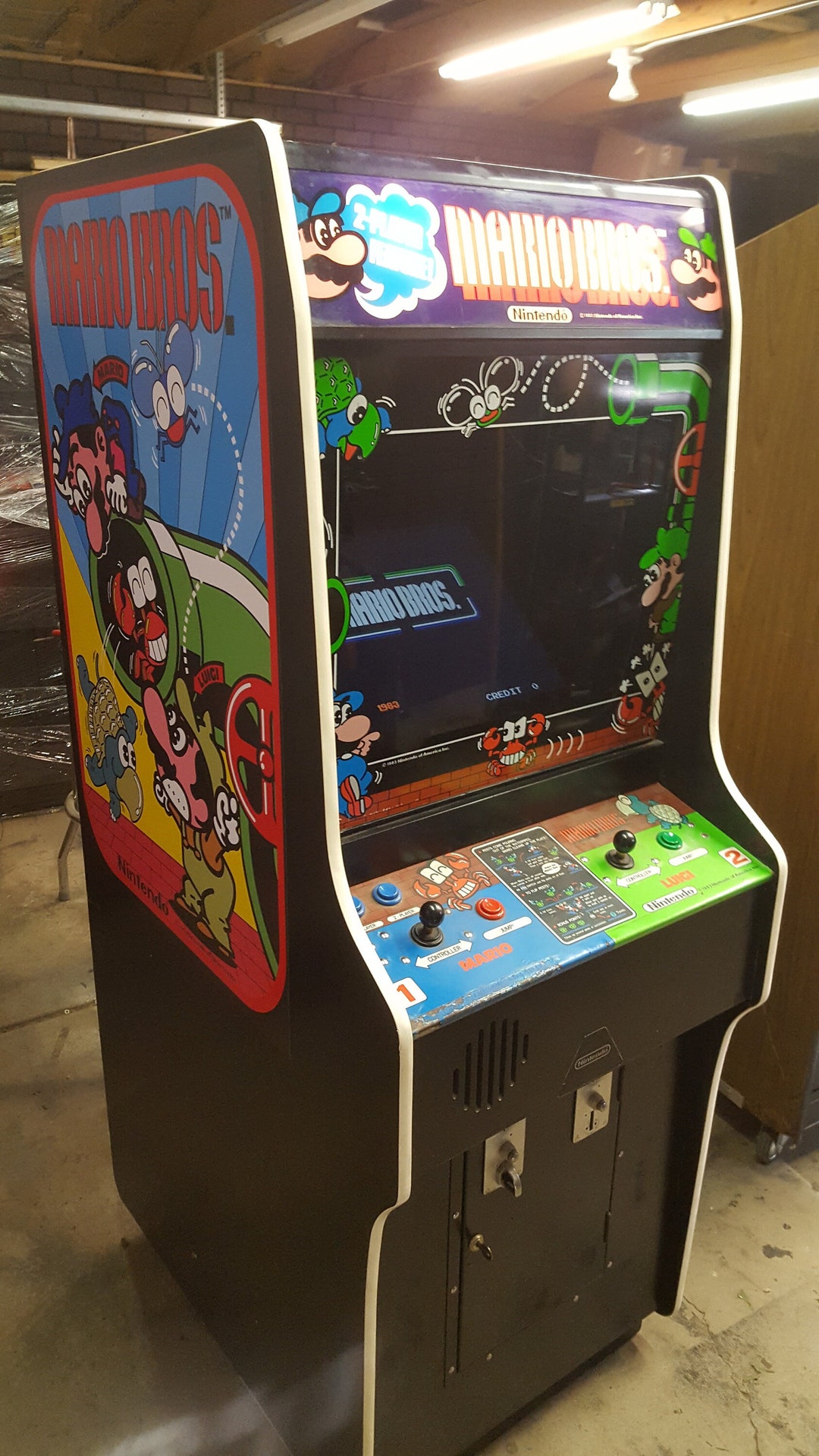 Mario Bros. Nintendo Original Video Arcade Game - Coin Operated ...