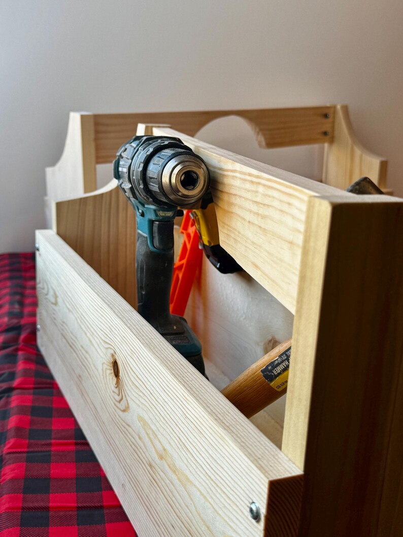 Natural Wood DIY Stain Tool Caddy, Great for Father’s Day! With Angled ...