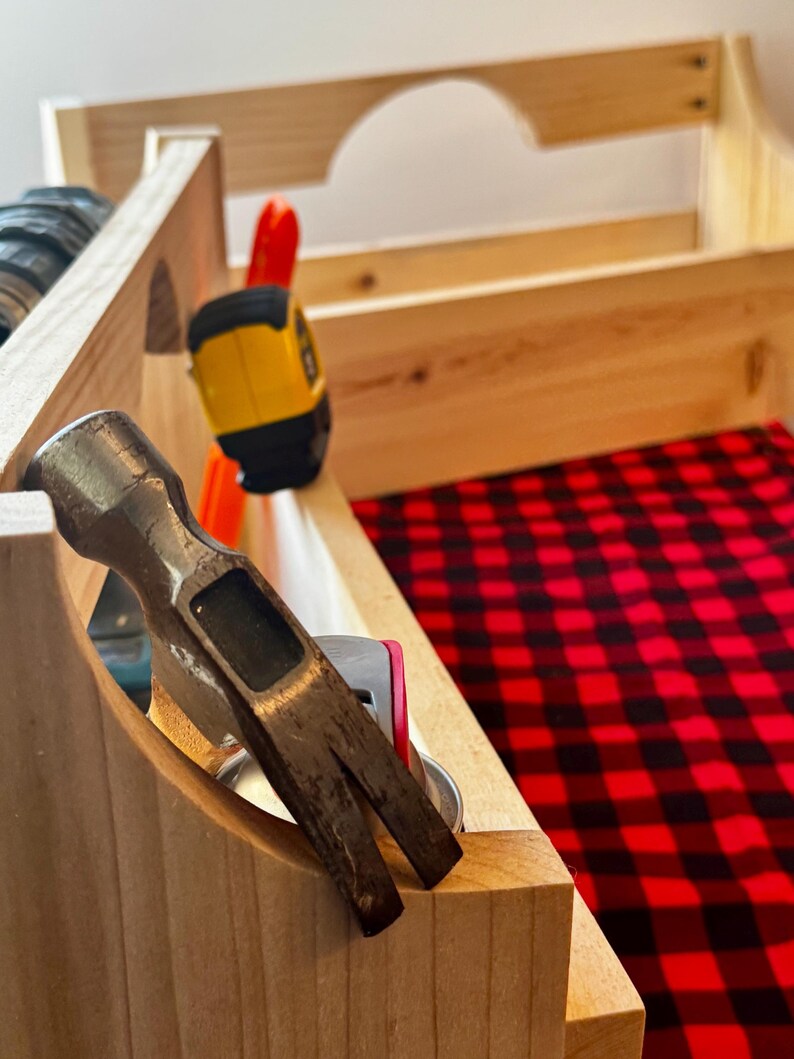 Natural Wood DIY Stain Tool Caddy, Great for Father’s Day! With Angled ...