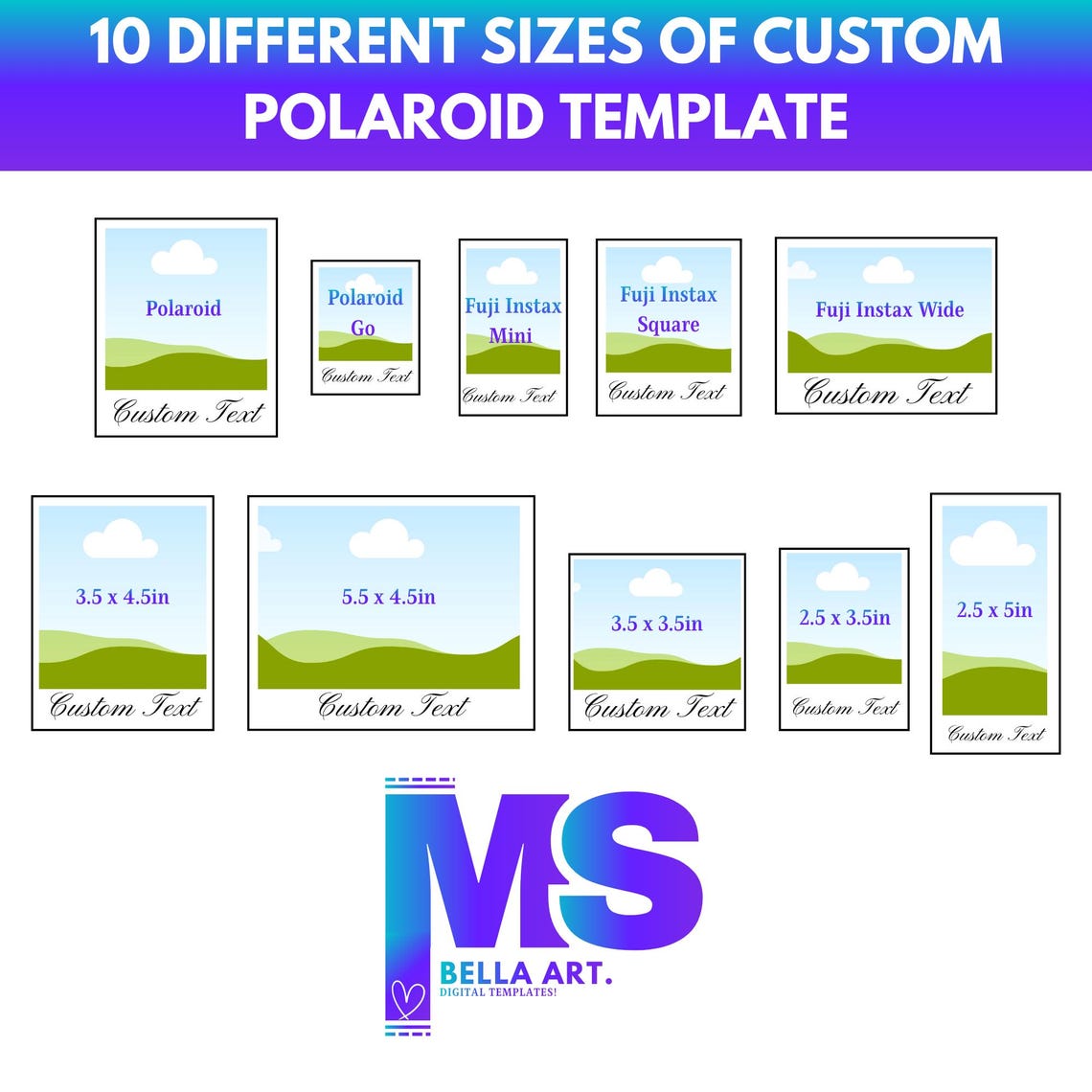 Canva Polaroid Frame Template for Memorable Guest Book Creation, Drag ...
