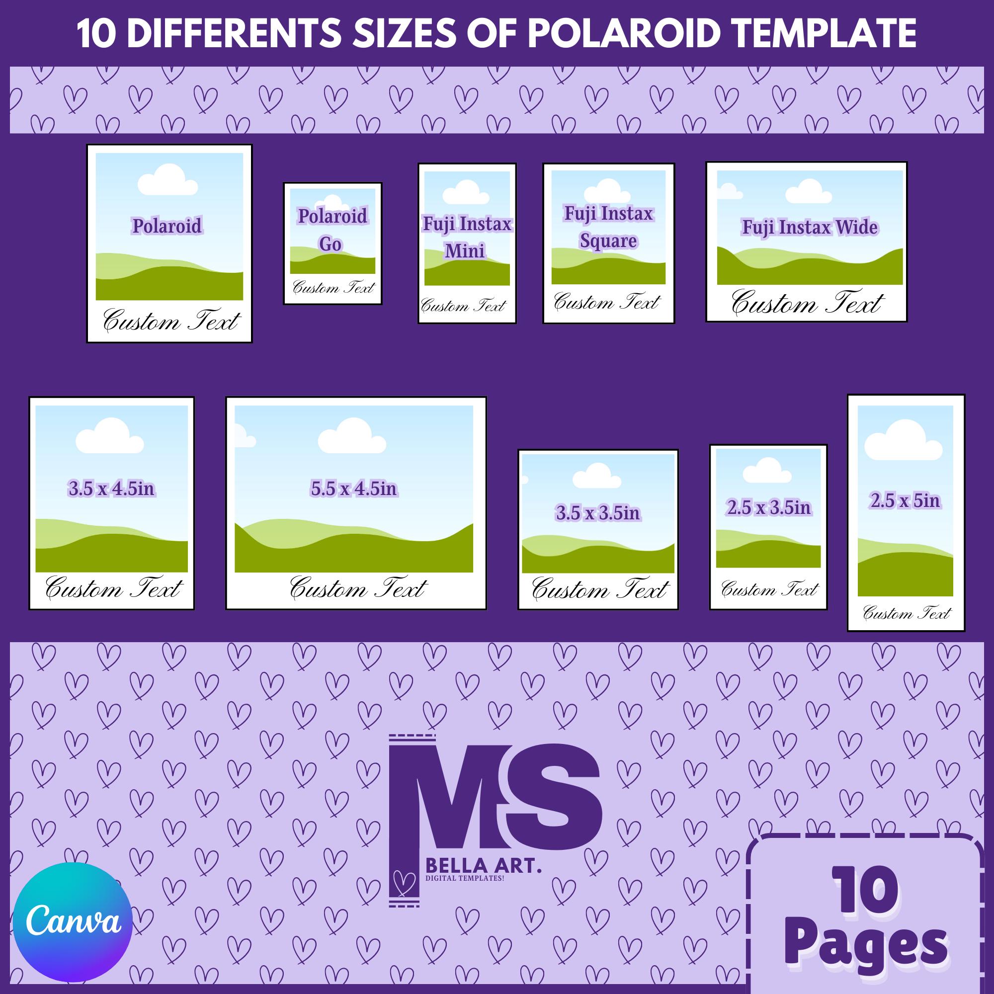 Canva Polaroid Frame Template for Memorable Guest Book Creation, Drag ...