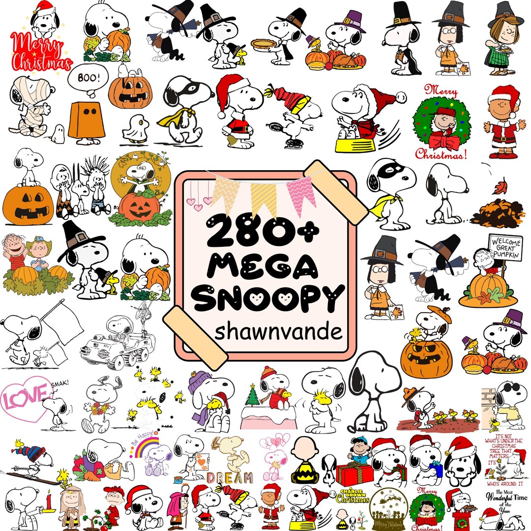 Snoopy Peanuts SVG Bundle 2025, Peanuts Christmas, Halloween Cute ...