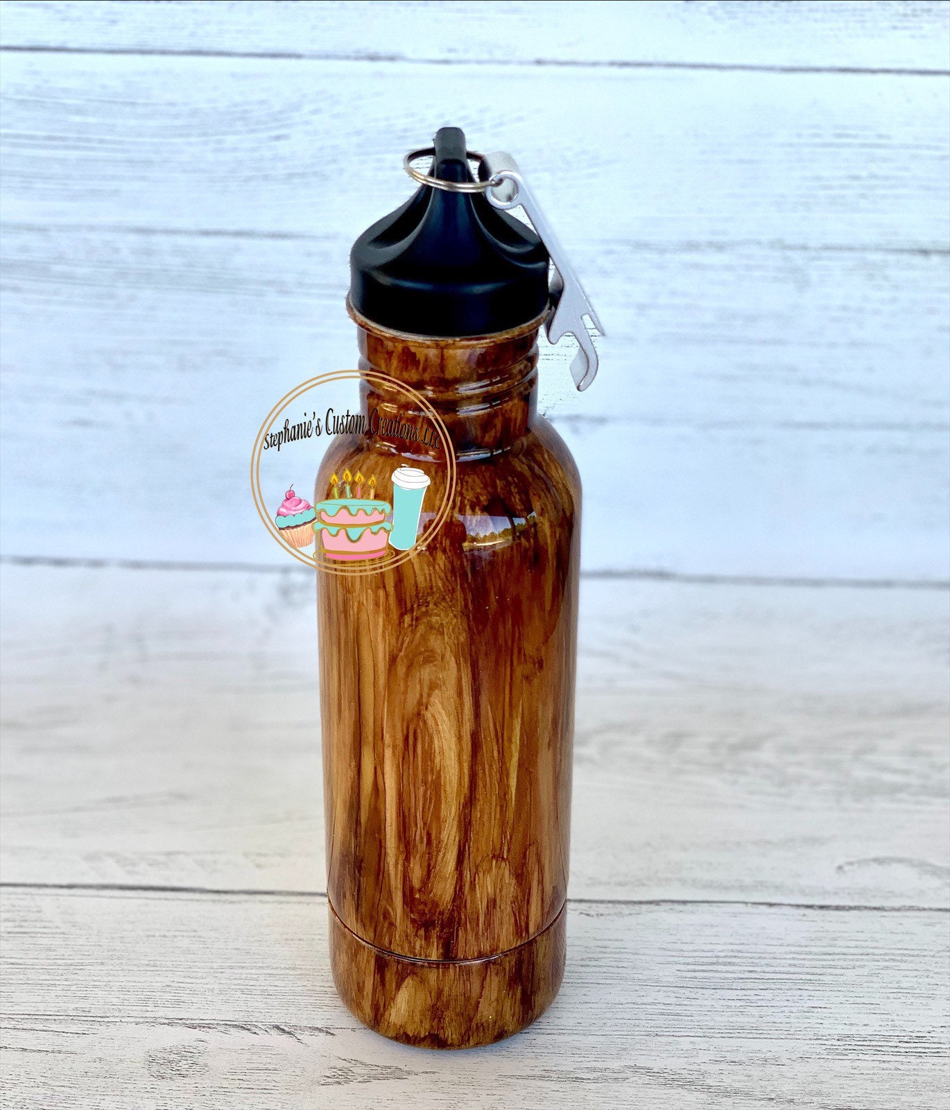 Custom Beer Hidden Bottle Cooler Woodgrain Bottle Hider - Etsy