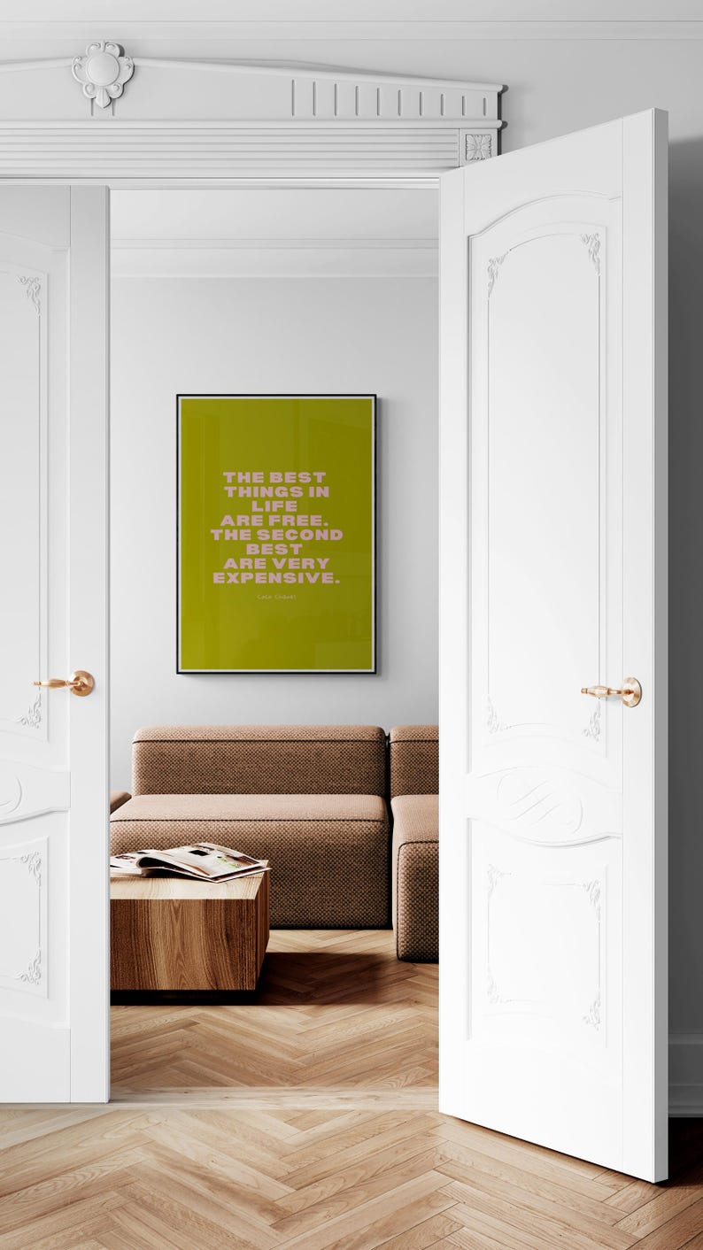 Coco Chanel Quote Poster – Printable Fashion Wall Art for Closet or ...