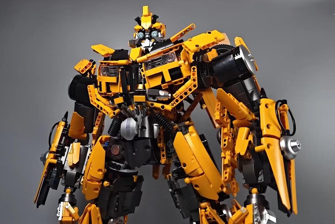 Transformers Bumblebee Building Blocks Model - Etsy