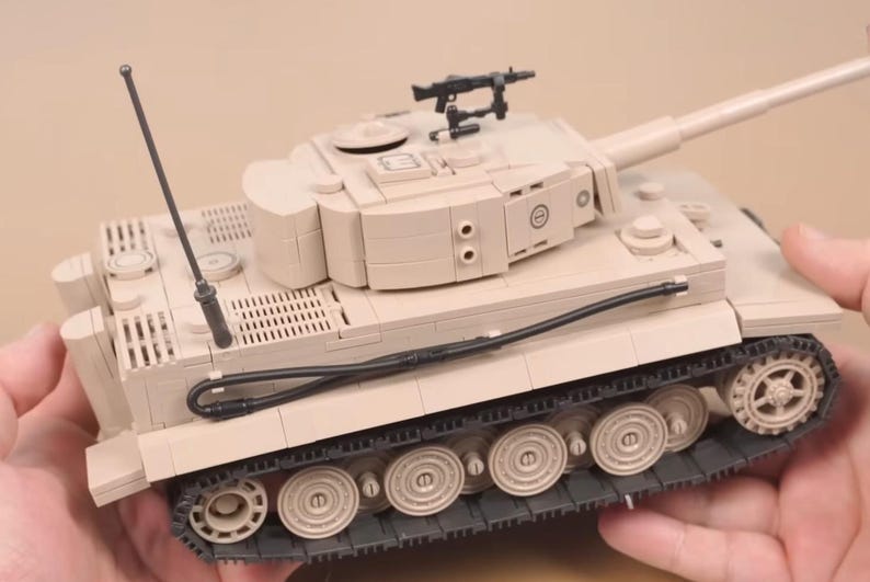WW2 German Desert Tiger I Tank Building Blocks - Etsy