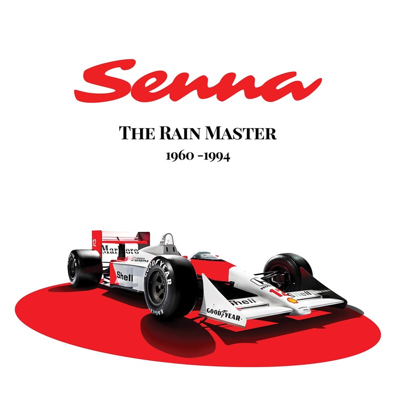 Senna Poster, Senna Wall Art, Formula One Inspired Racing Poster, Vintage F2 Motorsport Print ...
