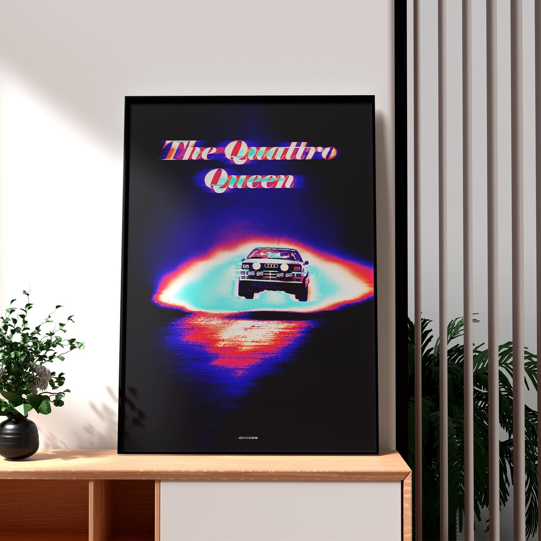 Michelle Mouton 1980 Quattro Rally Car Poster, Woman Driver Group B ...